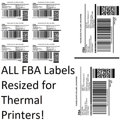 Amazon FBA Label Split Resizer Software Print Direct to Thermal Printer Free Labels 6-Month Subscription SPLITALL-6MONTH-NF