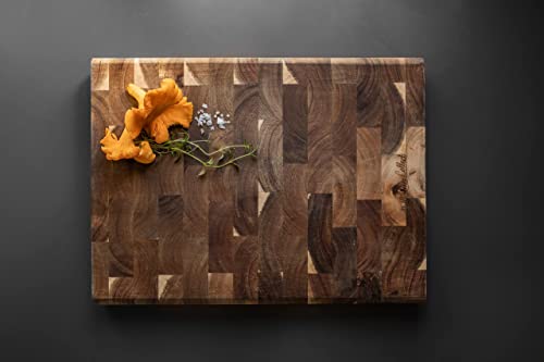 Pellholmen Collection - Large Wooden Cutting Board, Charcuterie Board & Butcher Block, Water-Resistant, Reversible & Knife-Friendly, Acacia Wood, 15.7 x 12 x 1.57 inches