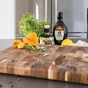 Pellholmen Collection - Large Wooden Cutting Board, Charcuterie Board & Butcher Block, Water-Resistant, Reversible & Knife-Friendly, Acacia Wood, 15.7 x 12 x 1.57 inches