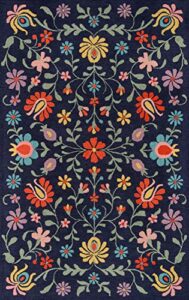 momeni newport area rugs, 2' x 3', navy