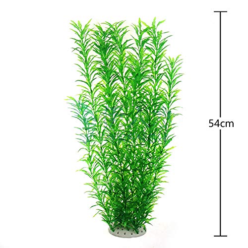 Norgail Large Aquarium Plants Artificial Plastic Fish Tank Plants Decoration Ornaments Safe for All Fish 20 Inches Tall (1)