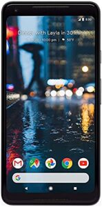 google pixel 2 xl (128gb, 4gb ram) 6.0", gsm+cdma unlocked (verizon, t-mobile, at&t, global) g011c, black (renewed)