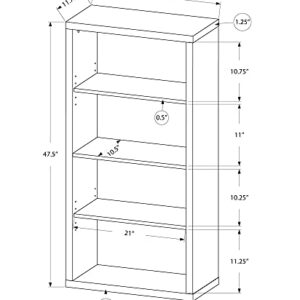 Monarch Specialties Bookcase, Black