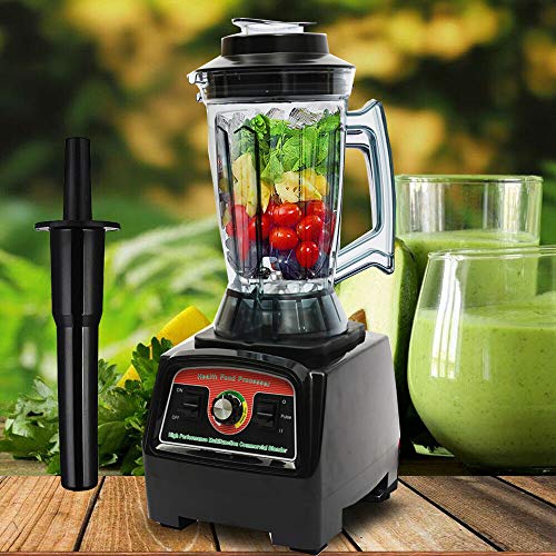 3.9L 2800W Professional Kitchen System Commercial High Speed Blender,High Performance Ice Crusher-Juicer Food Smooth Ice Cream Maker Mixer,Commercial Blender Heavy Duty Food Processor,Black and Red