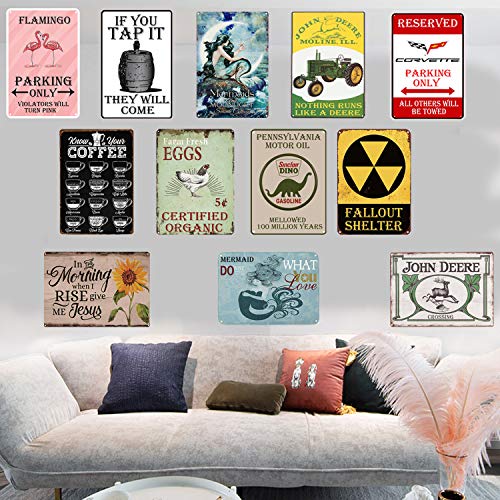 LASMINE Tin Signs in The Morning When I Rise Give Me Jesus Sunflower Bar Country Home Bedroom Creative Wall Restaurant Hang Sign Gift8X12Inch