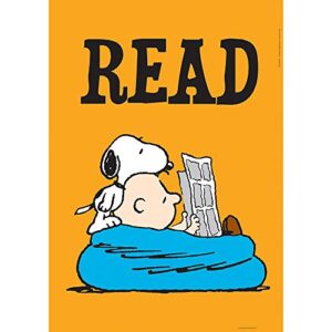 eureka ''read'' peanuts school poster classroom decoration, 13'' x 19''