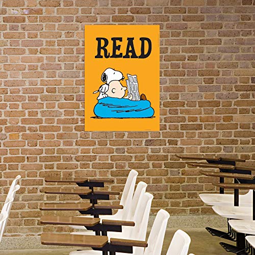 Eureka ''Read'' Peanuts School Poster Classroom Decoration, 13'' x 19''