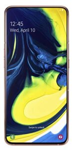 samsung galaxy a80 sm-a805f/ds 128gb dual-sim (gsm only, no cdma) factory unlocked 4g/lte smartphone - international version (angel gold)