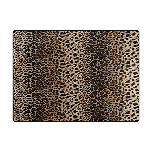 ALAZA Leopard Print Vintage Area Rug Rugs for Living Room Bedroom 7' x 5'