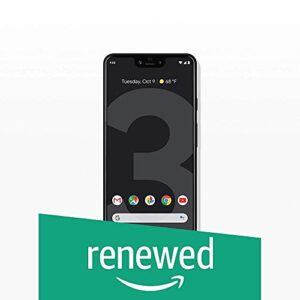 google pixel 3 xl unlocked gsm/cdma - us warranty (just black, 128gb) (renewed)