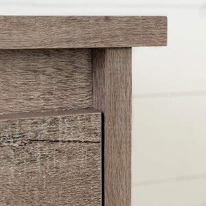 South Shore Tassio 1-Drawer Nightstand-Weathered Oak