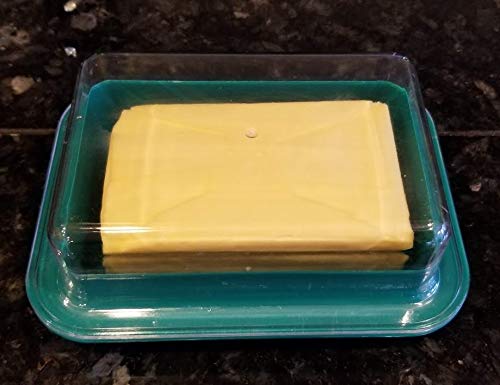 Handy Housewares Large Double-Wide Two-Stick Butter Serving Storage Dish with Lid - Random Color (1)