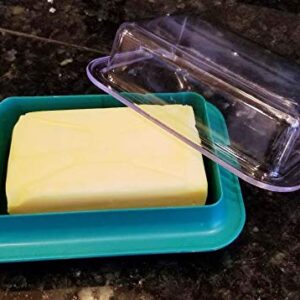 Handy Housewares Large Double-Wide Two-Stick Butter Serving Storage Dish with Lid - Random Color (1)