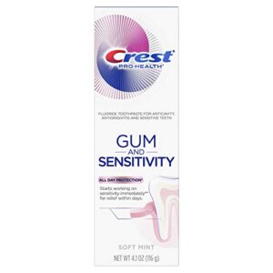 crest pro-health gum and sensitivity, sensitive toothpaste, all day protection, 4.1 oz