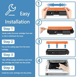 MxVol Compatible 17A CF217A Toner Cartridge replacement for Laserjet Pro MFP M130nw M130fw M130fn M130a M102w M102a M130 M102 Printer Toner (Black, 2-Pack)