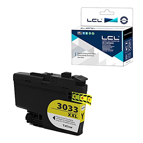 LCL Compatible Ink Cartridge Pigment Replacement for Brother LC3033 XXL LC3033XXL LC3033Y MFC-J995DW MFC-J995DW XL (Yellow 1-Pack)