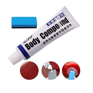 herchr car scratch remover cream, car scratch repair polishing kit with car wash sponge