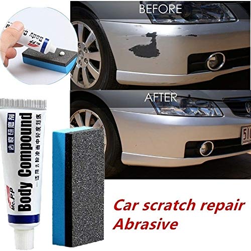 HERCHR Car Scratch Remover Cream, Car Scratch Repair Polishing Kit With Car Wash Sponge