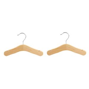 gazechimp 2 pieces wooden clothes hangers baby children kids hanger