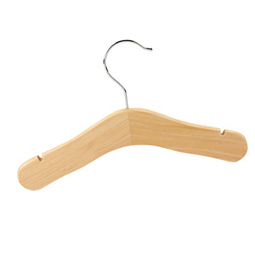 Gazechimp 2 Pieces Wooden Clothes Hangers Baby Children Kids Hanger