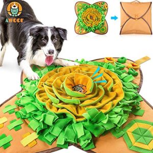 awoof snuffle mat pet dog feeding mat, durable interactive dog puzzle toys encourages natural foraging skills