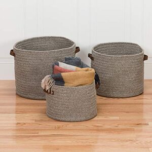 Colonial Mills Monaco Basket, 14"x14"x10", Grey