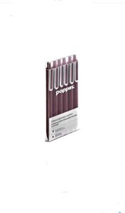 poppin retractable gel luxe pens, wine, package of 6, black ink