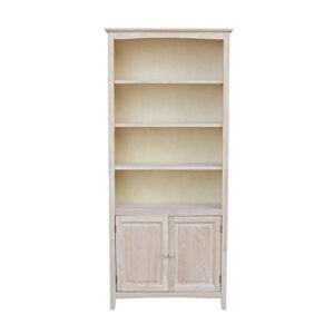 international concepts shaker bookcase-72 h bookcase, unfinished