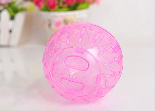 elegantstunning Plastic Pet Rodent Mice Jogging Ball Toy Hamster Gerbil Rat Exercise Balls Play Toys Pure White 10cm10cm10cm