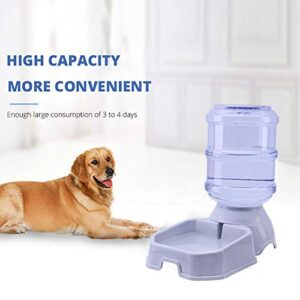 whatBYDs Dog Cat Large Automatic Feeder Bowl Food Water Dispenser Non-Spill Pet Container Flatware 3.8L - Black for Water Apple