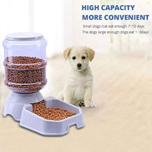 whatBYDs Dog Cat Large Automatic Feeder Bowl Food Water Dispenser Non-Spill Pet Container Flatware 3.8L - Black for Water Apple