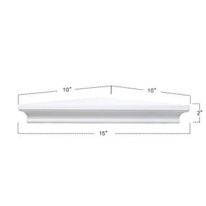 AHDECOR White Corner Shelves, Easy-to-Install Floating Corner Shelves for Home Décor, Ideal for Displaying Keepsakes, 2-Pack