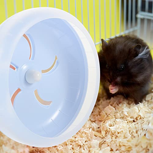 POPETPOP Silent Hamster Wheel-Pets Running Sports Exercise Wheel Jogging Wheel Hamster Rat Gerbil Silent Spinner(Blue)