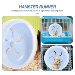 POPETPOP Silent Hamster Wheel-Pets Running Sports Exercise Wheel Jogging Wheel Hamster Rat Gerbil Silent Spinner(Blue)