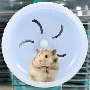 POPETPOP Silent Hamster Wheel-Pets Running Sports Exercise Wheel Jogging Wheel Hamster Rat Gerbil Silent Spinner(Blue)