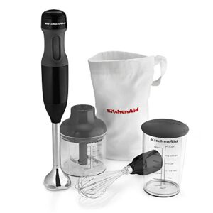 kitchenaid khb2351ob 3-speed hand blender - onyx black (renewed)