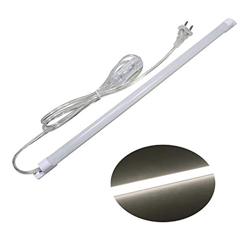 STBTECH 110V Under Cabinet Lights,17inch LED Under Counter Lighting with 6foot Plug Cable,Reading Desk Lamp for Kitchen/Shelf, Plastic (Naturally White 4000K)