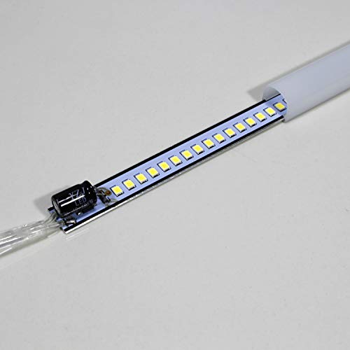 STBTECH 110V Under Cabinet Lights,17inch LED Under Counter Lighting with 6foot Plug Cable,Reading Desk Lamp for Kitchen/Shelf, Plastic (Naturally White 4000K)