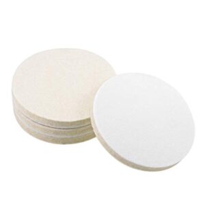 uxcell 4 inch wool felt polishing pad, buffing wheels polish pad, flocking hook & loop back for random orbital sander 4pcs