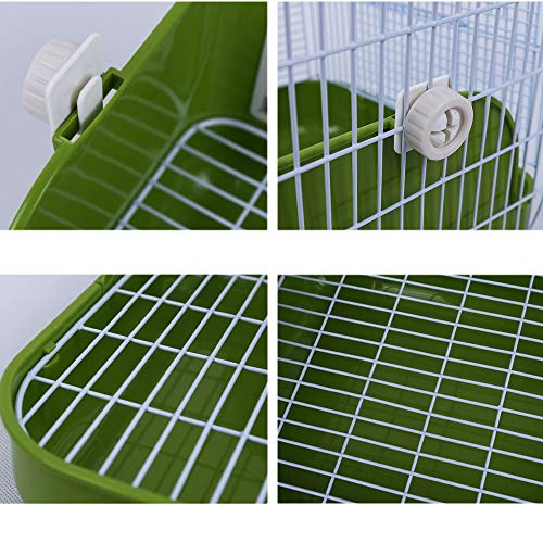 Humorous.P Small Animal Litter Pet Toilet Potty Trainer Corner Litter Bedding Box Pet Pan for Small Animal/Rabbit/Guinea Pig/Galesaur/Ferrets Rectangular Plastic Material