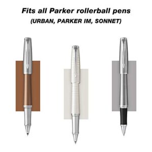 Unibene Parker Compatible Rollerball Refill 6 Pack, 0.7mm Medium Point - Black, Smooth Writing Replaceable German Gel Ink Pen Refills for IM Sonnet Urban Pens