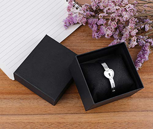 sdoot Watch Box, Watch Gift Box 12 Packs, Black Gift Boxes for Watches with Pillow Cushion, Jewelry Gift Boxes for Bracelets, 3.3'' × 3.1'' × 2.1''