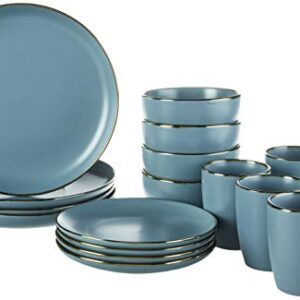 Pfaltzgraff Hadlee Blue 16-Piece Dinnerware Set