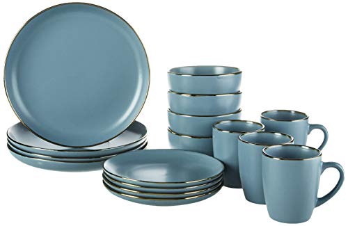 Pfaltzgraff Hadlee Blue 16-Piece Dinnerware Set