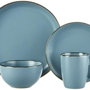 Pfaltzgraff Hadlee Blue 16-Piece Dinnerware Set