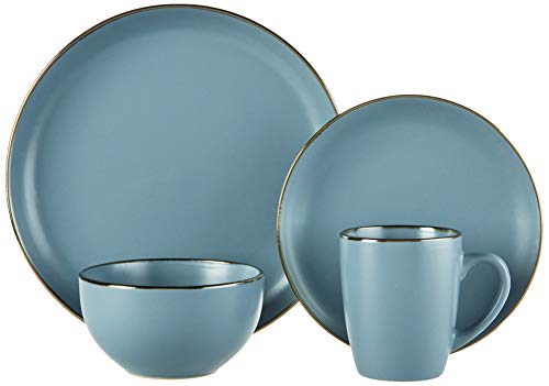 Pfaltzgraff Hadlee Blue 16-Piece Dinnerware Set