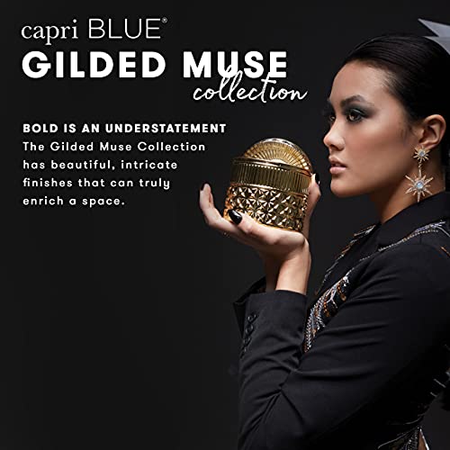 Capri Blue Gilded Muse Faceted Candle - 11 Oz - Volcano