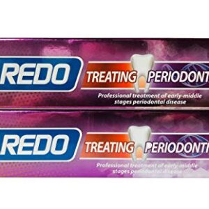 CAREDO Healing Periodontitis Treatment At Home Toothpaste, Periodontal Disease Treatment 3.52oz 2 Tubes, Gingivitis Treatment for Gum Disease, Fluoride Free Toothpaste for Bleeding Gums and LooseTeeth