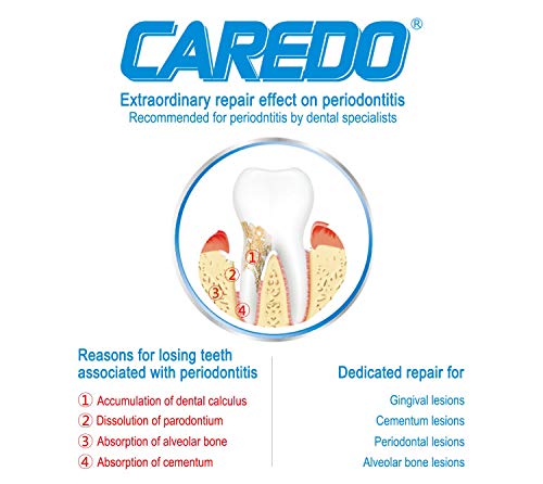 CAREDO Healing Periodontitis Treatment At Home Toothpaste, Periodontal Disease Treatment 3.52oz 2 Tubes, Gingivitis Treatment for Gum Disease, Fluoride Free Toothpaste for Bleeding Gums and LooseTeeth