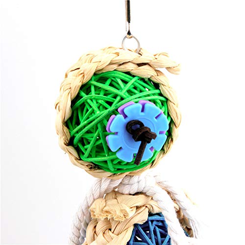 Yuecoofei Bird Chew Toy for Parakeet,Cockatiel-Bird Chew Toy-Will Keep Your Bird Busy for Weeks-No-Stress Time Foraging for Hidden Treasures